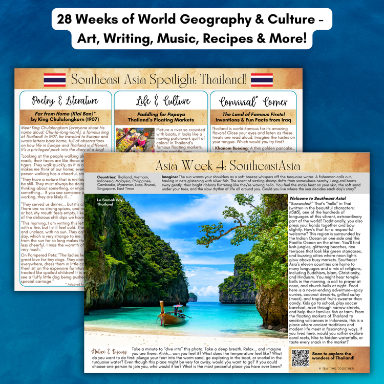 Around the World: Geography, Culture & Wonder – Tea Time Together™