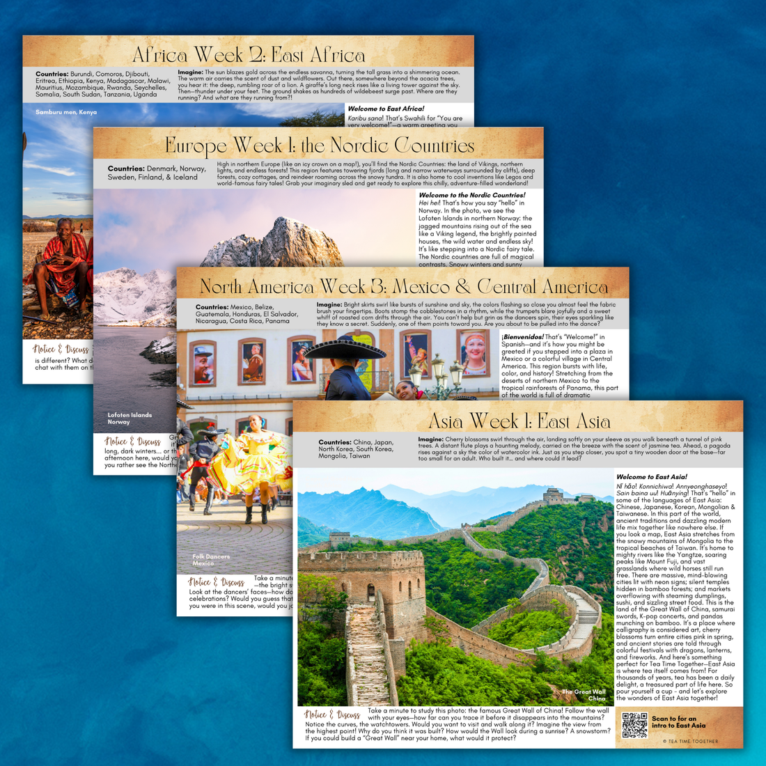 Around the World: Geography, Culture & Wonder – Tea Time Together™