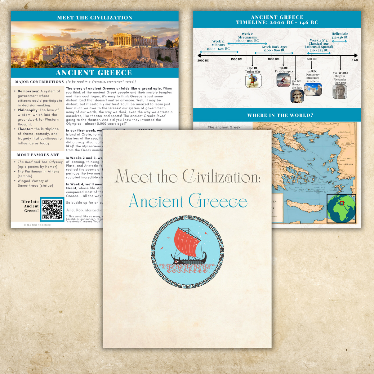 Bundle: Ancient History Tea Time Full Set (9 Units) – Tea Time Together